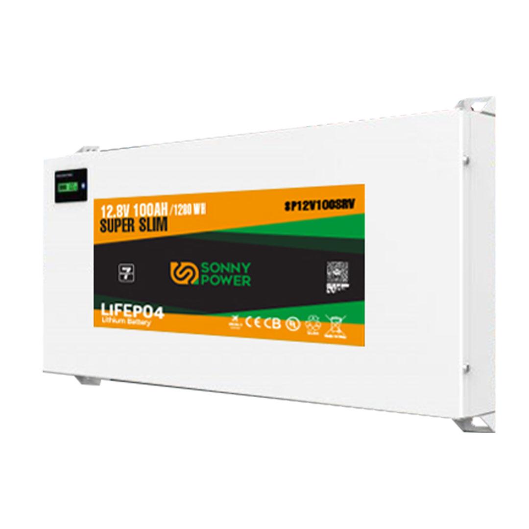 12V 100Ah LifePO4 (SUPER SLIM) Lithium Battery
