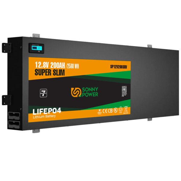 12V 200Ah LifePO4 (SUPER SLIM) Lithium Battery